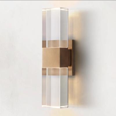 China Modern Copper Wall Lamp with 2700K Warm White Light for Indoor Spaces for sale