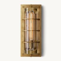 China Brass Material Wall Lamp with 2700K Warm White Light and 30000 Hours Lifespan for Modern Living Room for sale