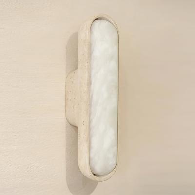 China Modern Design Alabaster Wall Lamp with 2700K Warm White Light for Elegant Indoor Spaces for sale