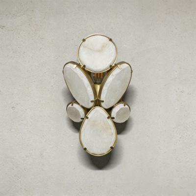 China Modern Design Alabaster Wall Lamp with 2700K Warm White Light for Elegant Indoor Spaces for sale