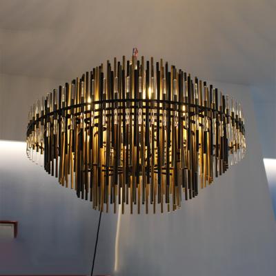China Yihao Direct Sale Pure Handmade Brass Crystal Chandelier with 3-Year Warranty and Customized Color for Living Room for sale