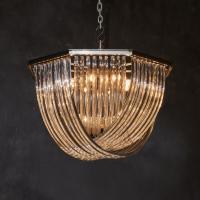 China Customizable Design Brass Crystal Chandelier with K9 Crystal Shade and 5-Year Warranty for Modern Living Room for sale