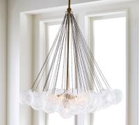 China Yihao Simple Vintage Brass Finish Pendant Chandelier with 2700K Warm White Light for Modern Simple Luxury Living Room for sale