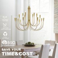 China Yihao Custom Brass Body Pendant Light with 2700K Warm White LED and 50000 Hours Lifespan for Living Room for sale