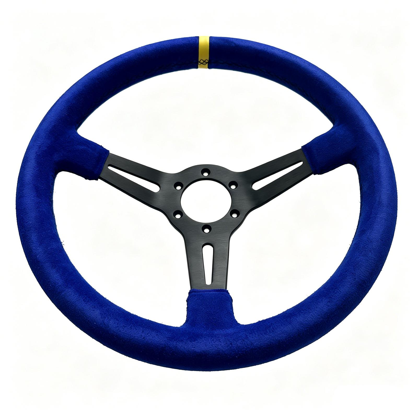 Blue Suede Racing Steering Wheels