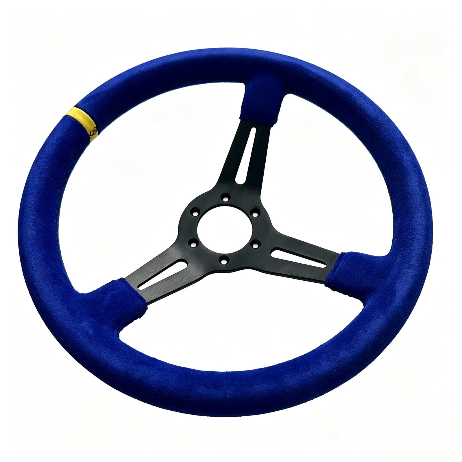 Blue Suede Racing Steering Wheels