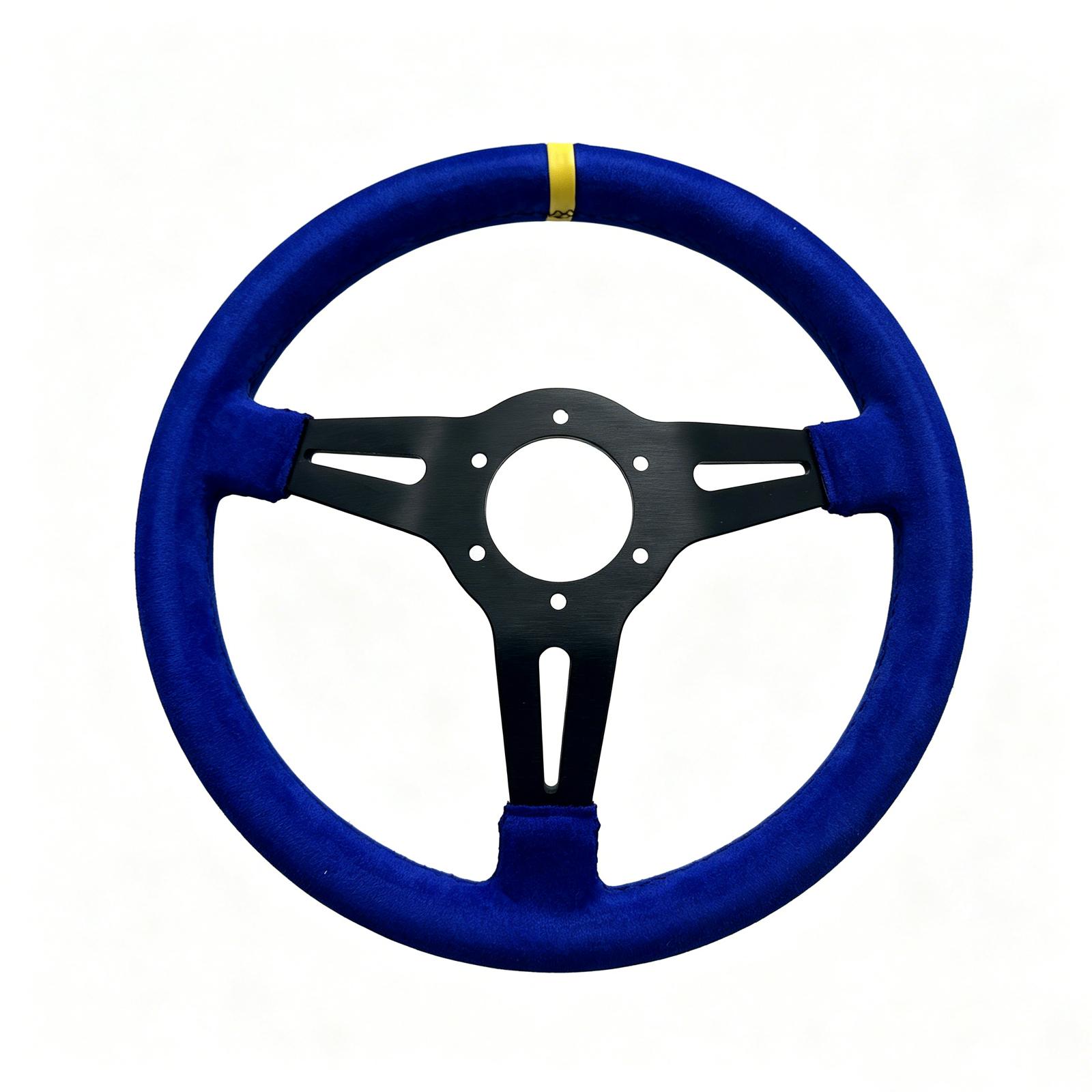 Blue Suede Racing Steering Wheels
