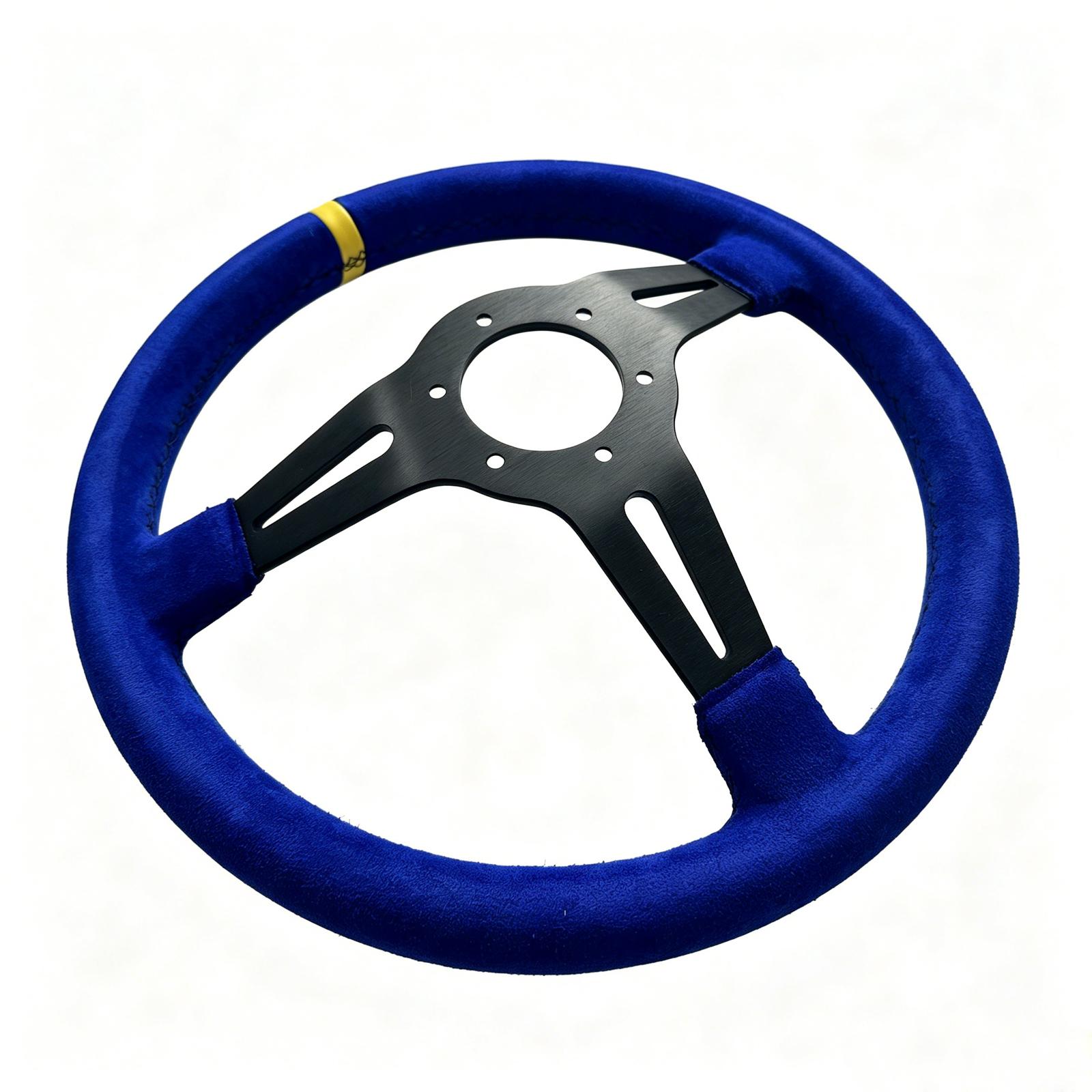 Blue Suede Racing Steering Wheels