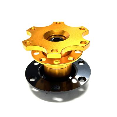 China Anodized Racing Steering Wheel Quick Release Adapter 6061 Aluminum Alloy For MOMO SPARCO OMP for sale