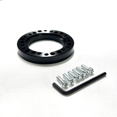 China 12.5MM Aftermarket Quick Release Steering Wheel Adapter Spacer Forged 6061 Aluminum PCD 74mm for sale