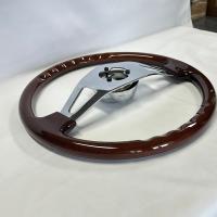 China 18 Inch Aftermarket Walnut Wood Steering Wheels For Classic Trucks for sale