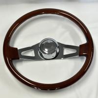 China 18 Inch Aftermarket Walnut Wood Steering Wheels For Classic Trucks for sale