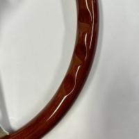 China Classic Premium Mahogany Walnut Wood Grain Steering Wheel 15 Inch for sale