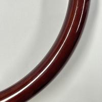 China Ergonomic Wood Steering Wheels Brown Mahogany 380MM for sale
