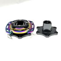 China Deluxon Aluminum Billet Racing Steering Wheel Quick Releases Carbon Fiber for sale