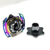 China Deluxon Aluminum Billet Racing Steering Wheel Quick Releases Carbon Fiber for sale