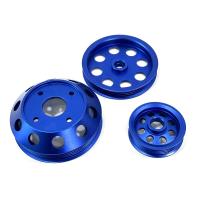 China CNC Machined 6061 Billet Crankshaft Pulley Wheel Kit For Car Nissan Skyline RB20DET for sale