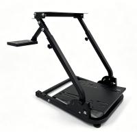 China Reinforced Adjustable Racing Cockpit Simulator Stand Black Powder Coated for sale