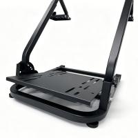 China Reinforced Adjustable Racing Cockpit Simulator Stand Black Powder Coated for sale