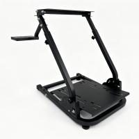 China Reinforced Adjustable Racing Cockpit Simulator Stand Black Powder Coated for sale