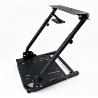 China Reinforced Adjustable Racing Cockpit Simulator Stand Black Powder Coated for sale