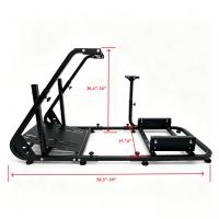 China Custom Heavy Duty Aluminium Sim Racing Cockpit Rig Adjustable For Logitech Thrustmaster for sale