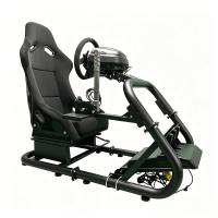 China Premium Sim Racing Cockpits Simulator Carbon Steel Frame For Thrustmaster T300RS for sale