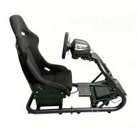 China Premium Sim Racing Cockpits Simulator Carbon Steel Frame For Thrustmaster T300RS for sale