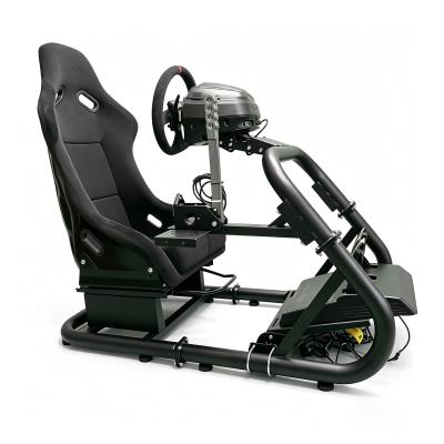 China Premium Sim Racing Cockpits Simulator Carbon Steel Frame For Thrustmaster T300RS for sale
