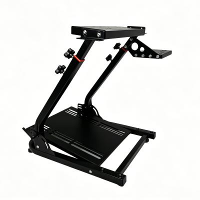 China Adjustable Metal Frame Racing Simulator Cockpit For Thrustmaster Steering Wheel for sale