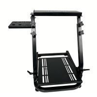 China Adjustable Metal Frame Racing Simulator Cockpit For Thrustmaster Steering Wheel for sale