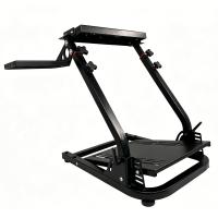 China Adjustable Metal Frame Racing Simulator Cockpit For Thrustmaster Steering Wheel for sale