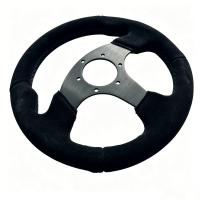 China 320mm Suede Sim Racing Wheel 6x70mm PCD Universal For Racing Simulator Video Game for sale