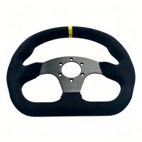 China Premium 320mm 6061 Aluminum Sim Racing Steering Wheel D Style For PC Game for sale