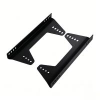 China Universal Side Mount Sim Racing Seat Bracket Fitting High Strength Black Powder Coated for sale