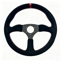 China DELUXON 350mm Deep Dish 65mm Racing Steering Wheel 6 Bolt Universal Suede Performance Wheel for sale