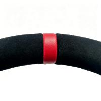 China 14 Inch 350MM Suede Racing Car Steering Motorsport Steering Wheel for sale