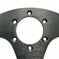 China Left Hand Drift Race Car Steering Wheel 320mm Black Suede Spoke OEM for sale