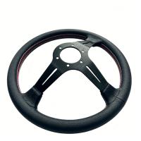 China Aftermarket Racing Steering Wheel Lightweight Perforated Leather 350mm for sale