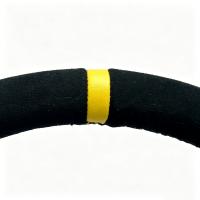 China 90 MM Dish Suede Steering Wheels For Rally And Drifting With High-strength 6061 Aluminum Spokes for sale