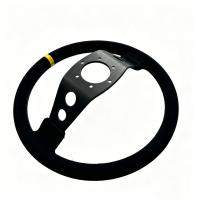 China ODM Two Spoke Automotive Rally Racing Steering Wheels Lightweight for sale