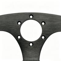 China Blue Black 15 Inch Racing Steering Wheel 3 Spoke Flat Bottom ODM for sale