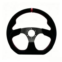China Custom D Shape Flat Billet Racing Steering Wheels 6 Bolt 6061 Aluminium For Car Drift for sale