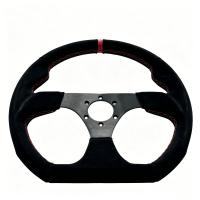 China Custom D Shape Flat Billet Racing Steering Wheels 6 Bolt 6061 Aluminium For Car Drift for sale