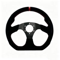 China Custom D Shape Flat Billet Racing Steering Wheels 6 Bolt 6061 Aluminium For Car Drift for sale