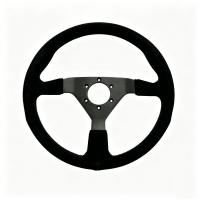 China Aluminum Alloy Suede Racing Steering Wheel 6 Bolt 6x70mm 350mm Deep Dish 36mm for sale