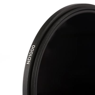 China 77mm Neutral Density Filter ND8 ND64 ND1000 with 0.7mm Ultra-Thin HD Glass and Double-Sided Coating for sale