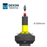 China Diameter 1200mm Cardinal Marker Marine Buoys Boat Navigation Buoys OEM Logo for sale