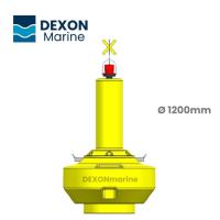 China OEM Polyethylene Special Mark Buoy Marine Navigation Floating Beacons 1200mm Dia for sale