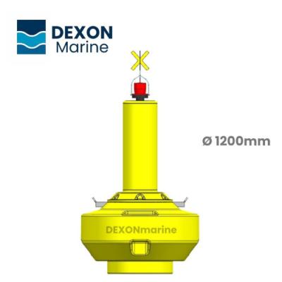 China OEM Polyethylene Special Mark Buoy Marine Navigation Floating Beacons 1200mm Dia for sale